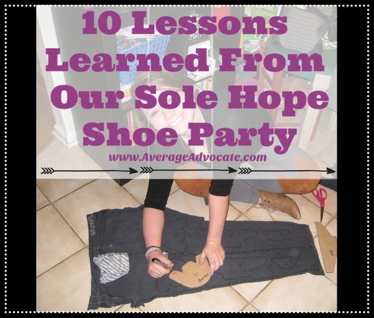 How To Do a Sole Hope Shoe-Cutting Party - The Average Advocate